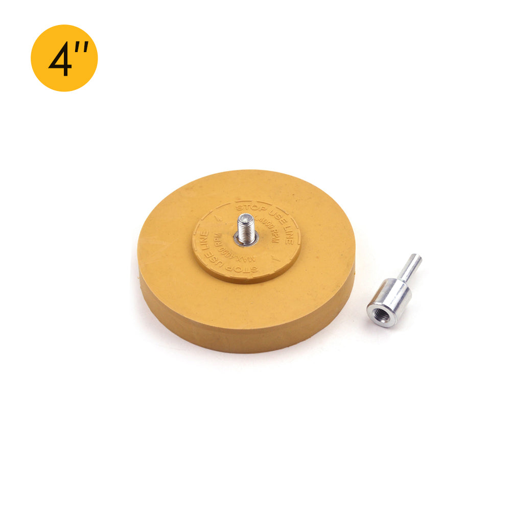 4" (100MM) Sticker Remover Decal Rubber Eraser Wheel Pinstripe Tool