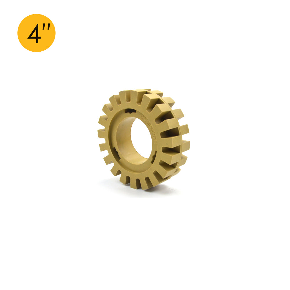 4" (100MM) Decal Remover Eraser Wheel, Similar to 3M Wheel Decal Strip