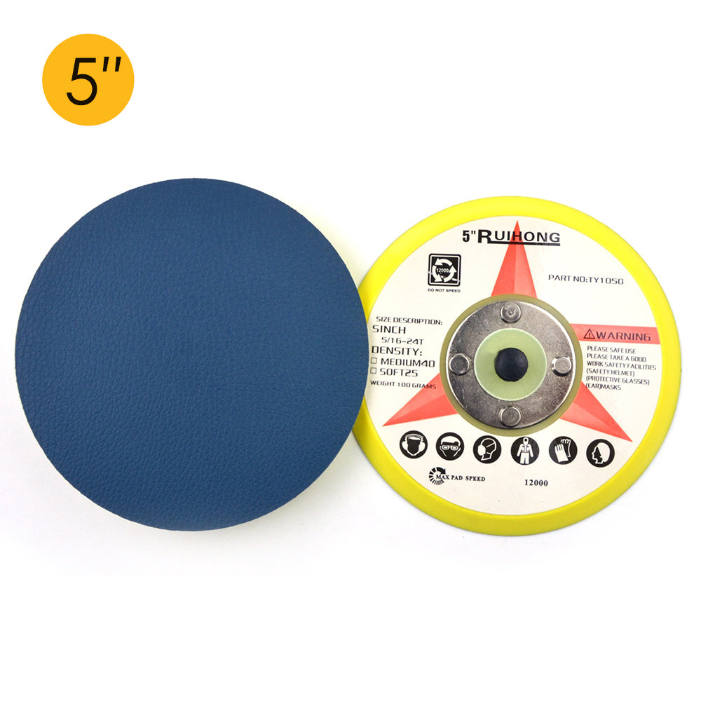 5" (125mm) x 5/16-24 Male PSA Back-up Sanding Pads