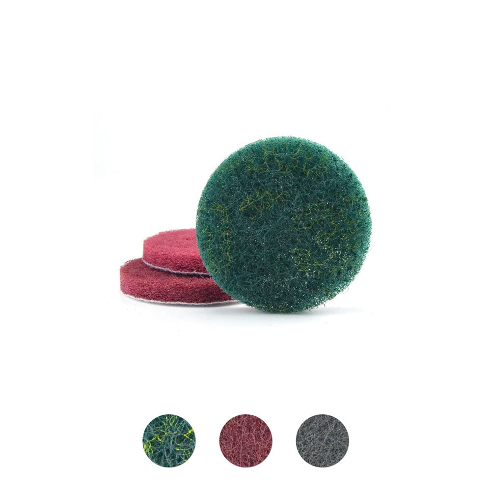 3" (75mm) Round Heavy Duty Hook and Loop Scouring Pads(240-1000 Grit),