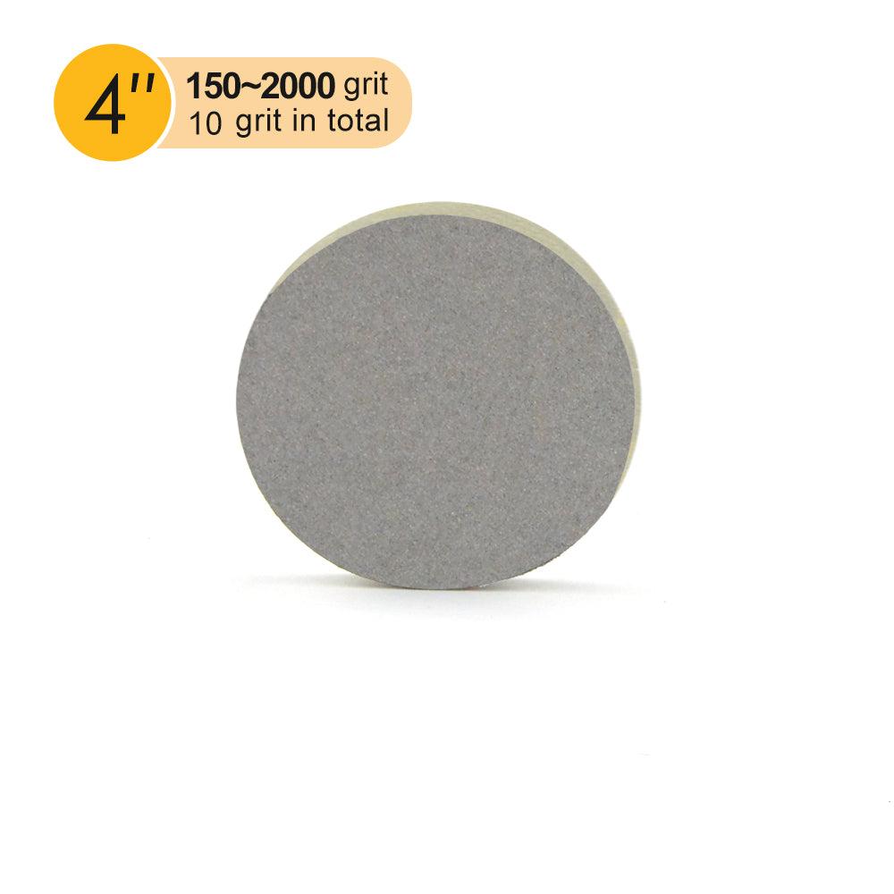 ABRASIVES MASTER 4 Inch Sponge-Backed Hook & Loop Sanding Discs