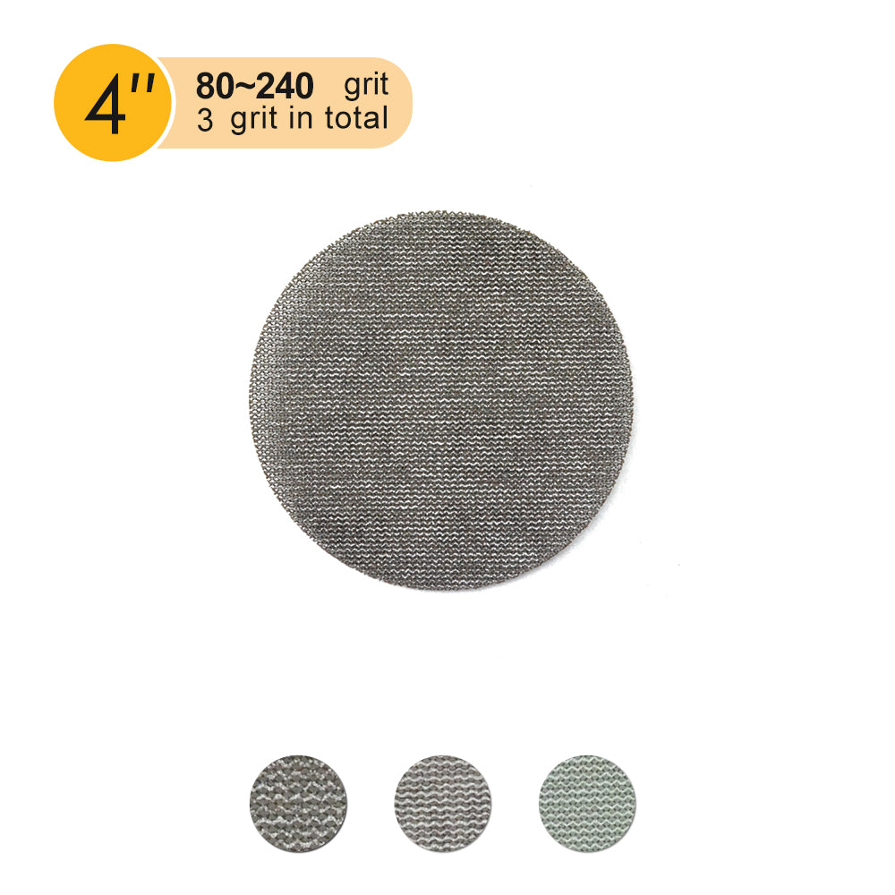 4" Dust-free Hook & Loop Mesh Sanding Discs