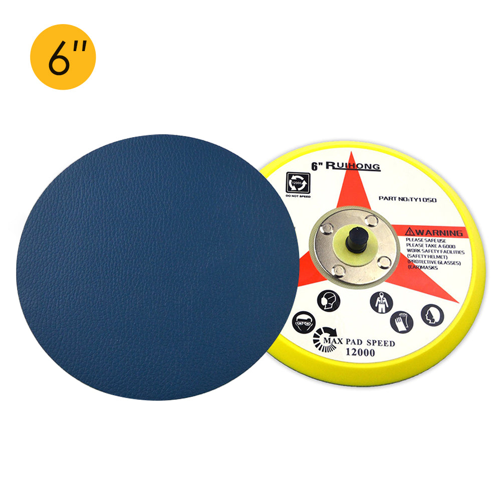 6" (150mm) x 5/16-24 Male PSA Back-up Sanding Pads