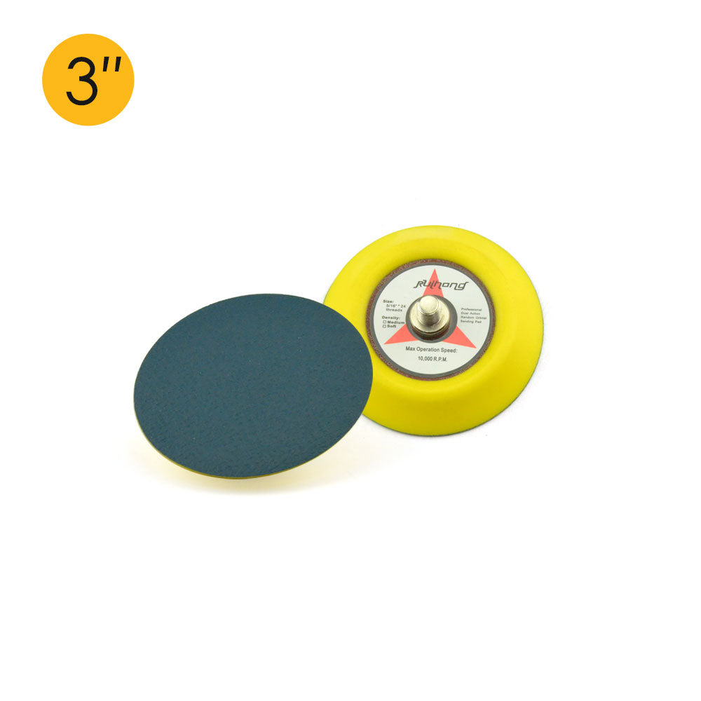 3" (75mm) x M8 Thread PSA Back-up Sanding Pads
